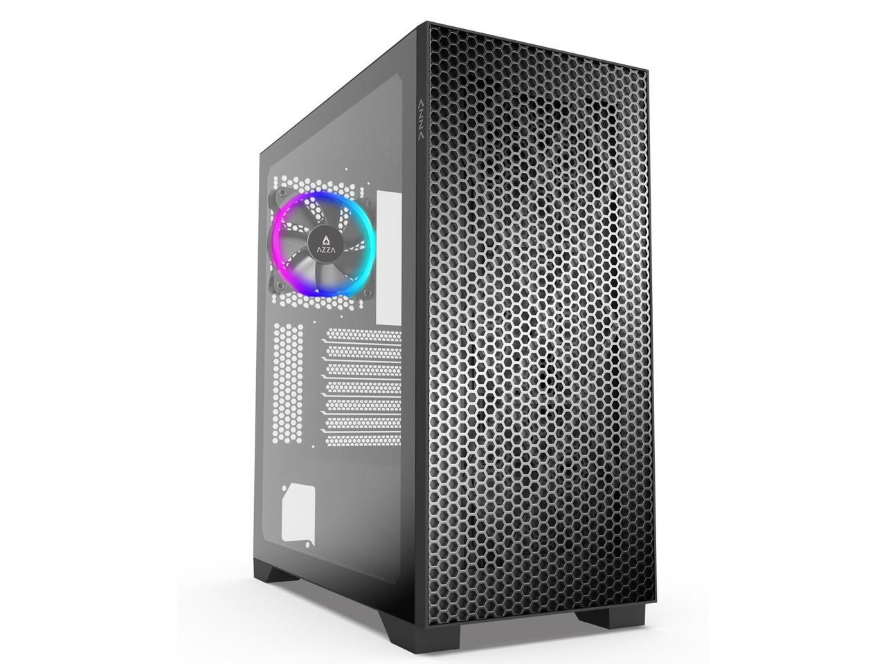 AZZA HIVE 450 / Gaming / ATX Mid-Tower / / Tempered Glass / Black ...