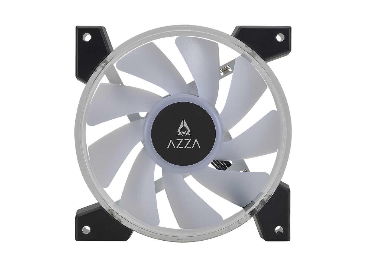AZZA HURRICANE III DIGITAL ARGB Fan / 120mm x 4 / Fan controller ...