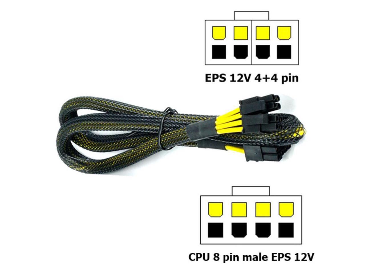 4Pin PC Cable CPU Power Supply Extension Cord 80cm Cable Desktop 4 Pin ...