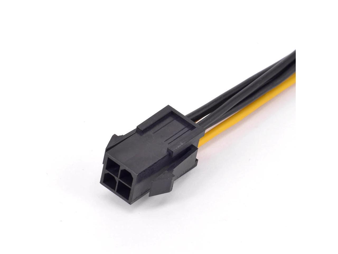 4Pin CPU Power supply Extension Cord Cable 18 AWG Y Splitter ATX 12V P4 ...