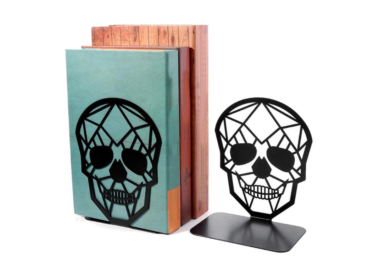 Cute Cartoon Fashion Style Bookshelf Large Metal Bookend with 2 Pack ...