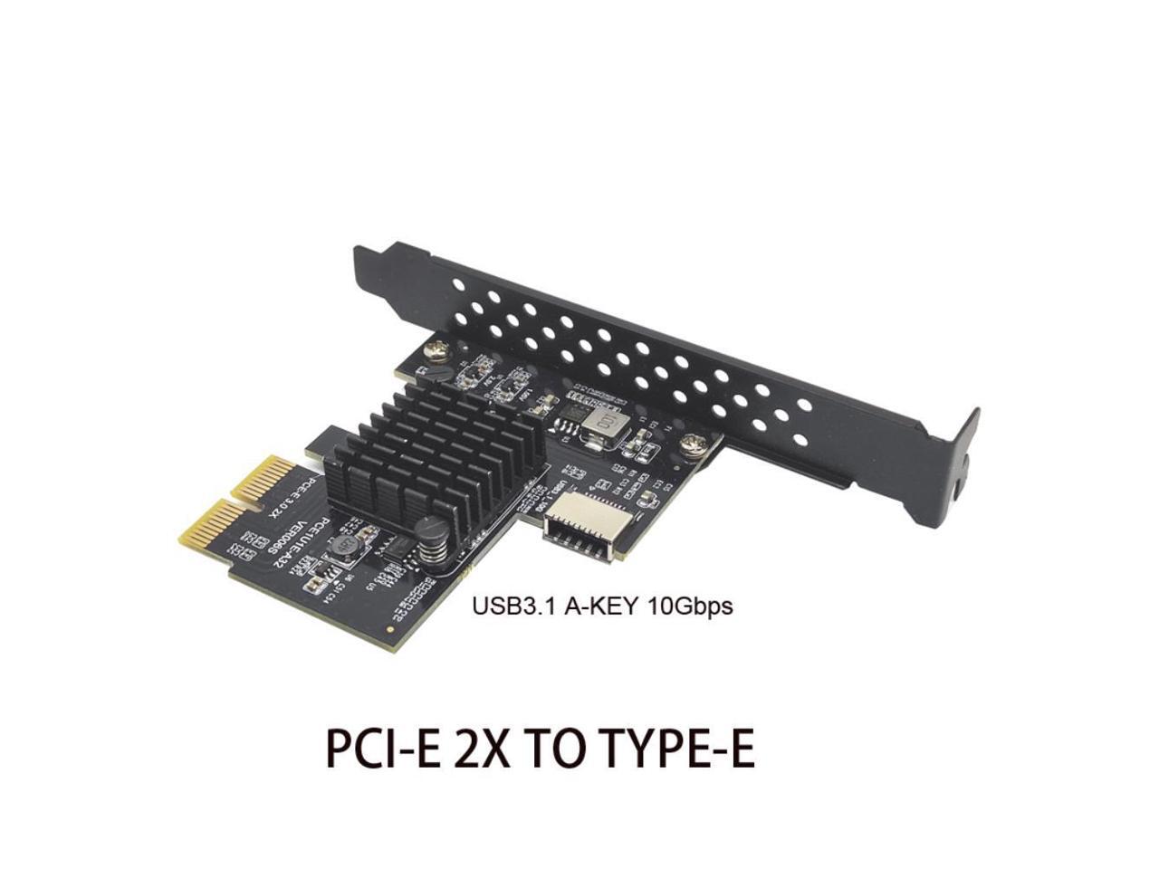 Add on Card PCI Express 3.0 X2 USB 3.1 TYPE-E Card PCIe Front Type-C ...