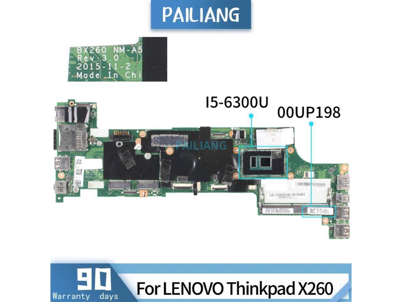 Laptop motherboard For LENOVO Thinkpad X260 00UP198 NM-A531 Mainboard ...