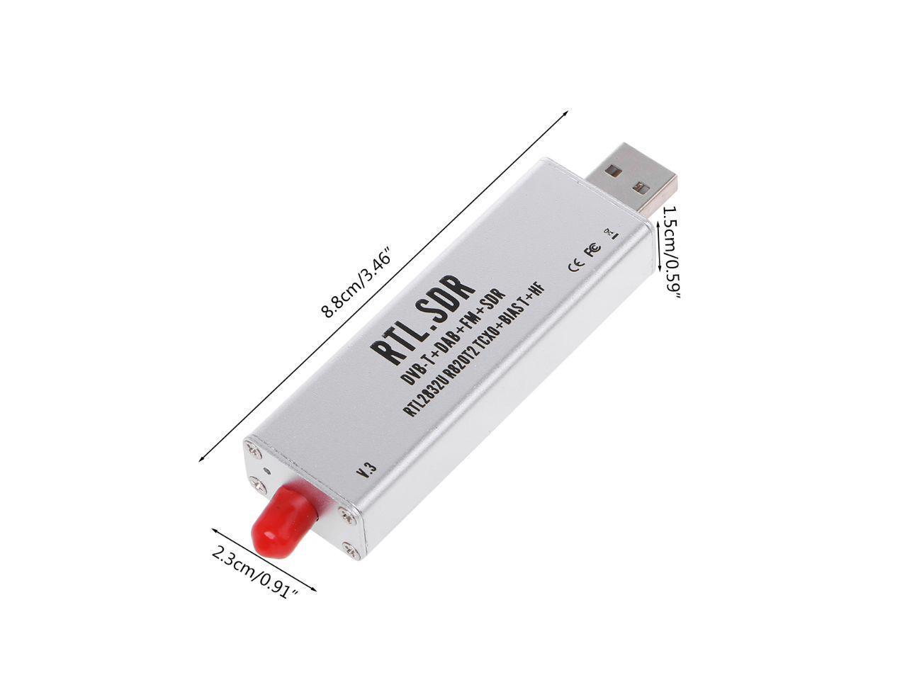 0.1Mhz-1.7Ghz Rtl-Sdr V3 Rtl2832U 1Ppm Tcxo Hf Biast Sma Software ...