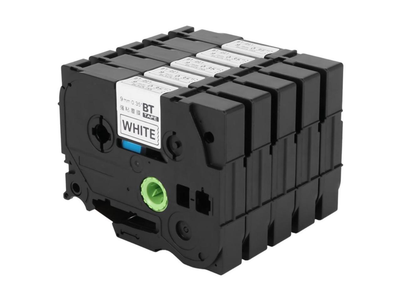 5Pcs Tze-221 9Mm Black on White Tze221 Tz221 Tze 221 Tz Tape for ...
