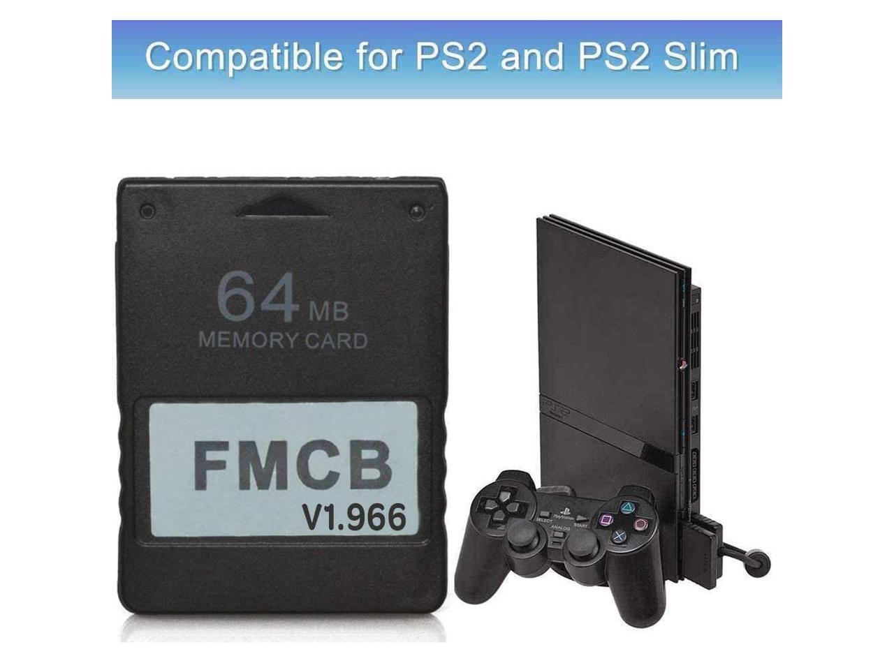 RGEEK McBoot FMCB 1.966 PS2 Memory Card 64MB Game Saver Cards for Sony Playstation 2 PS2 ...
