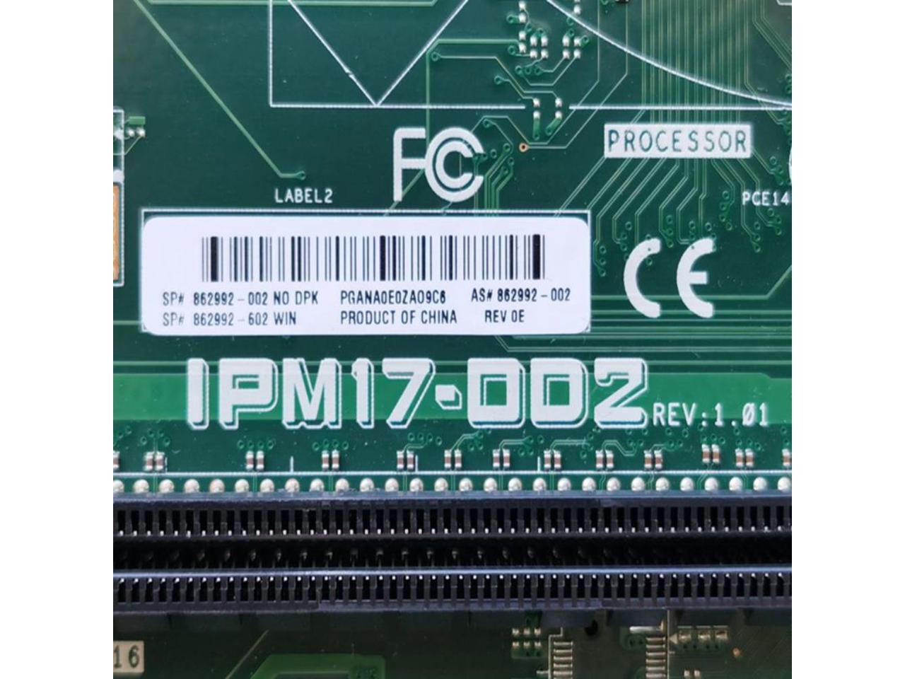 862992-002 For HP 870 580 Motherboard 862992-602 IPM17-DD2 LGA1151 DDR4 ...