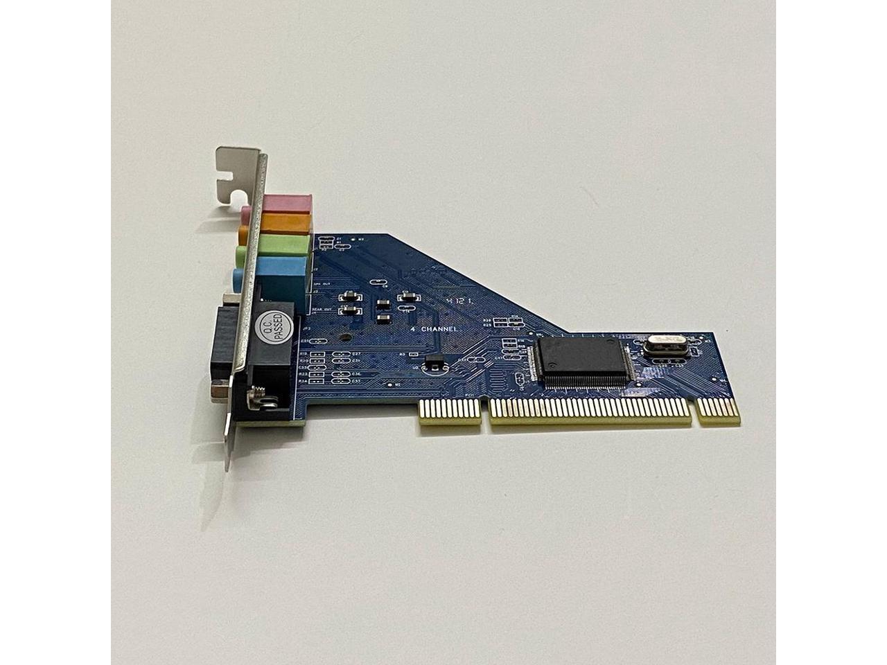 1PC Built-in Independent PCI Sound Card 4 Channel 3D Audio Stereo For ...