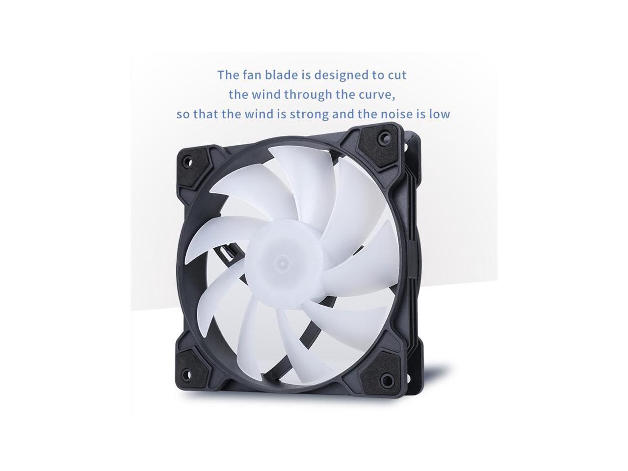 SAMA BLB 3 in 1 ARGB PC Case Fans with Fan Hub 120mm Fan Molex High ...