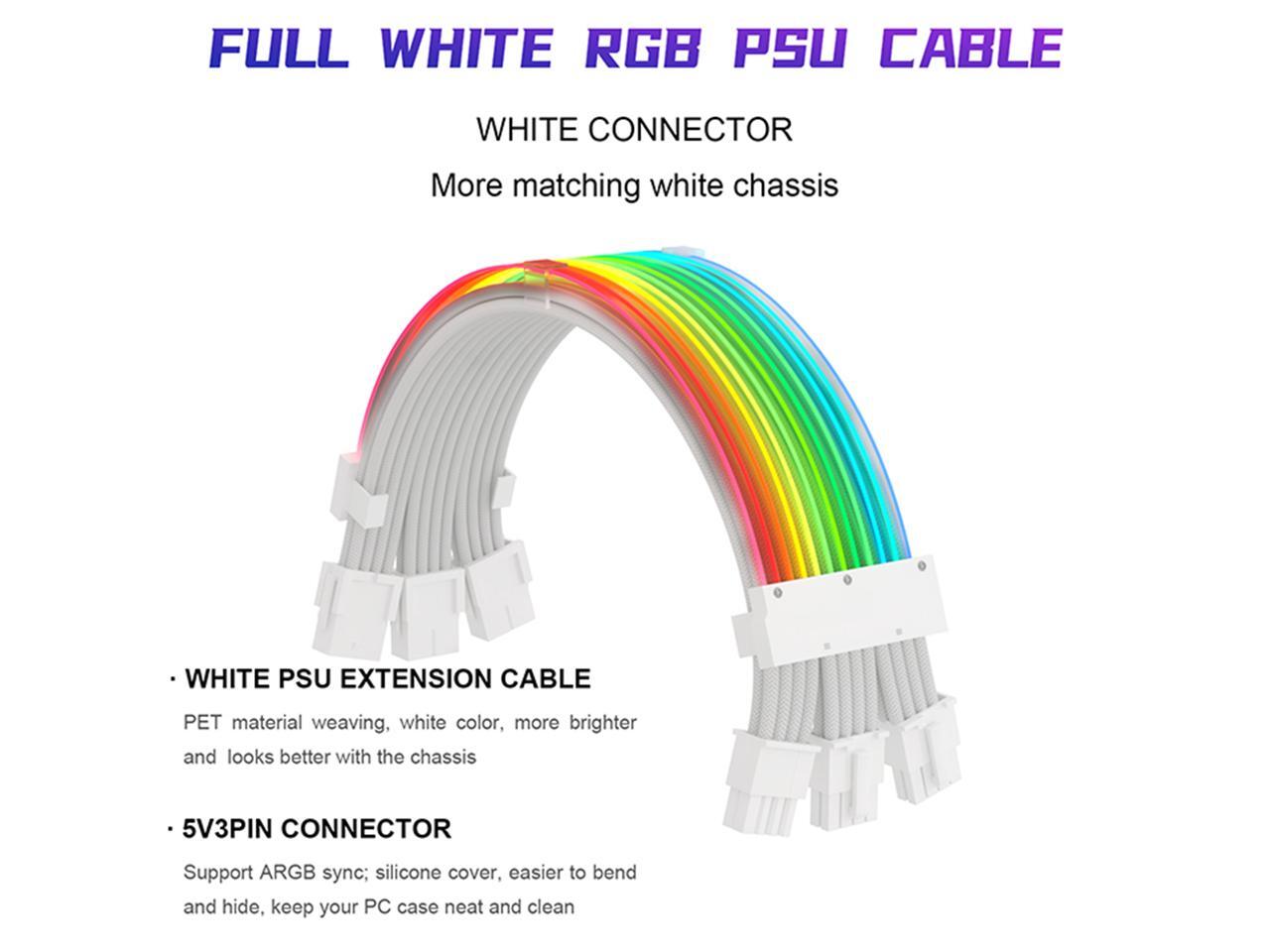 SAMA 3x8 Pin ARGB Extension Cable Lighting PCB Board 5V 3pin Connoctors ...