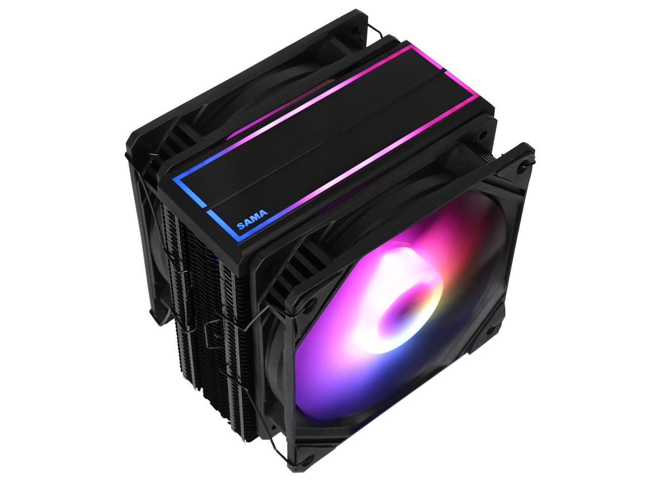 SAMA KA600D RGB CPU Air Cooler 120mm With 6xHeat Pipe Dual Platform ...
