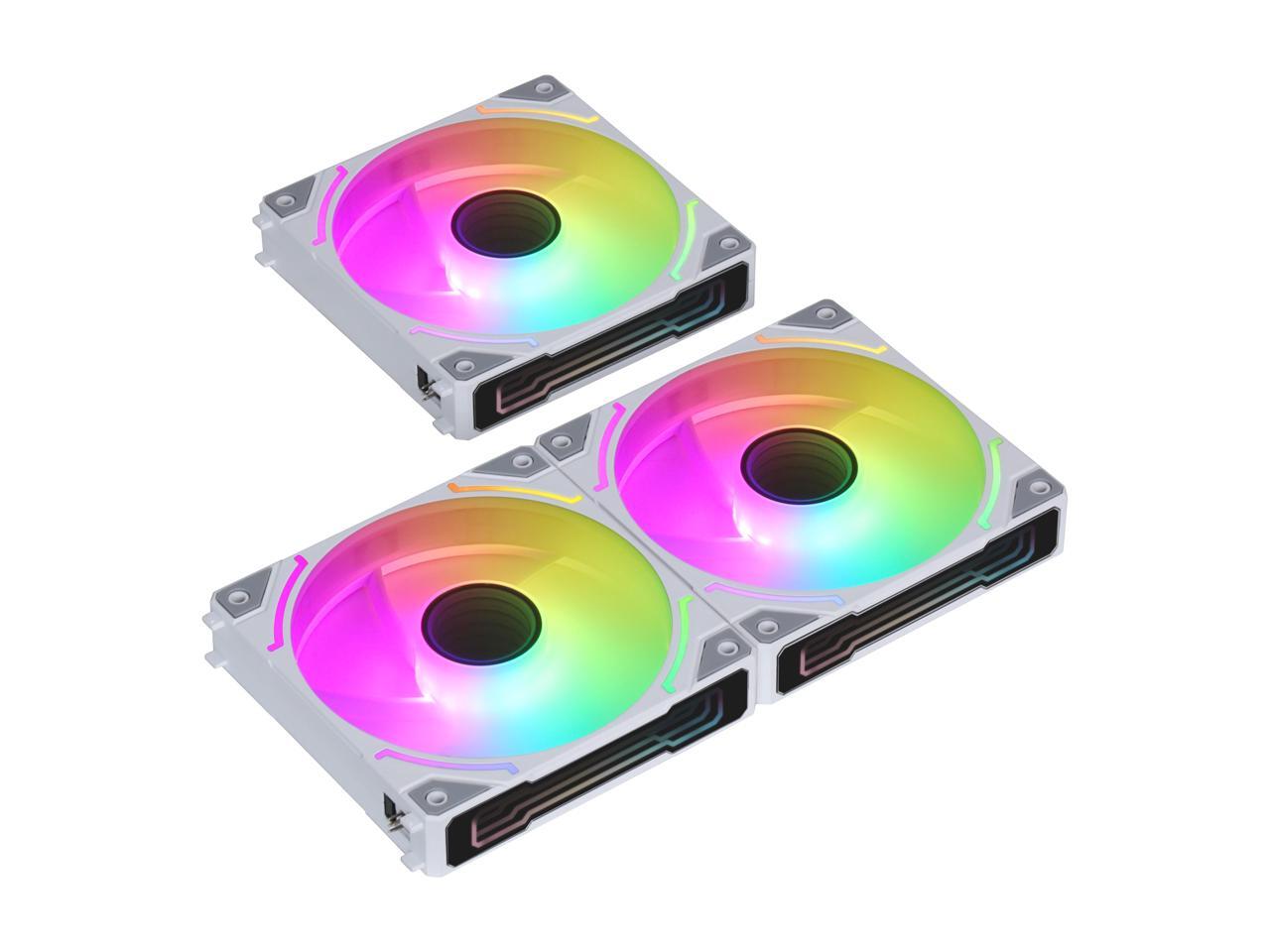 SAMA YE1203 PWM ARGB PC Case Fan 120mm White, 3 in 1 High Airflow Low ...
