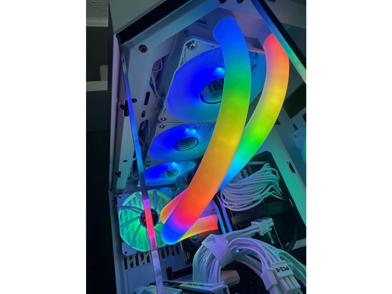 SAMA PS360 White AIO Liquid Cooler 360mm ARGB CPU Radiator with ...