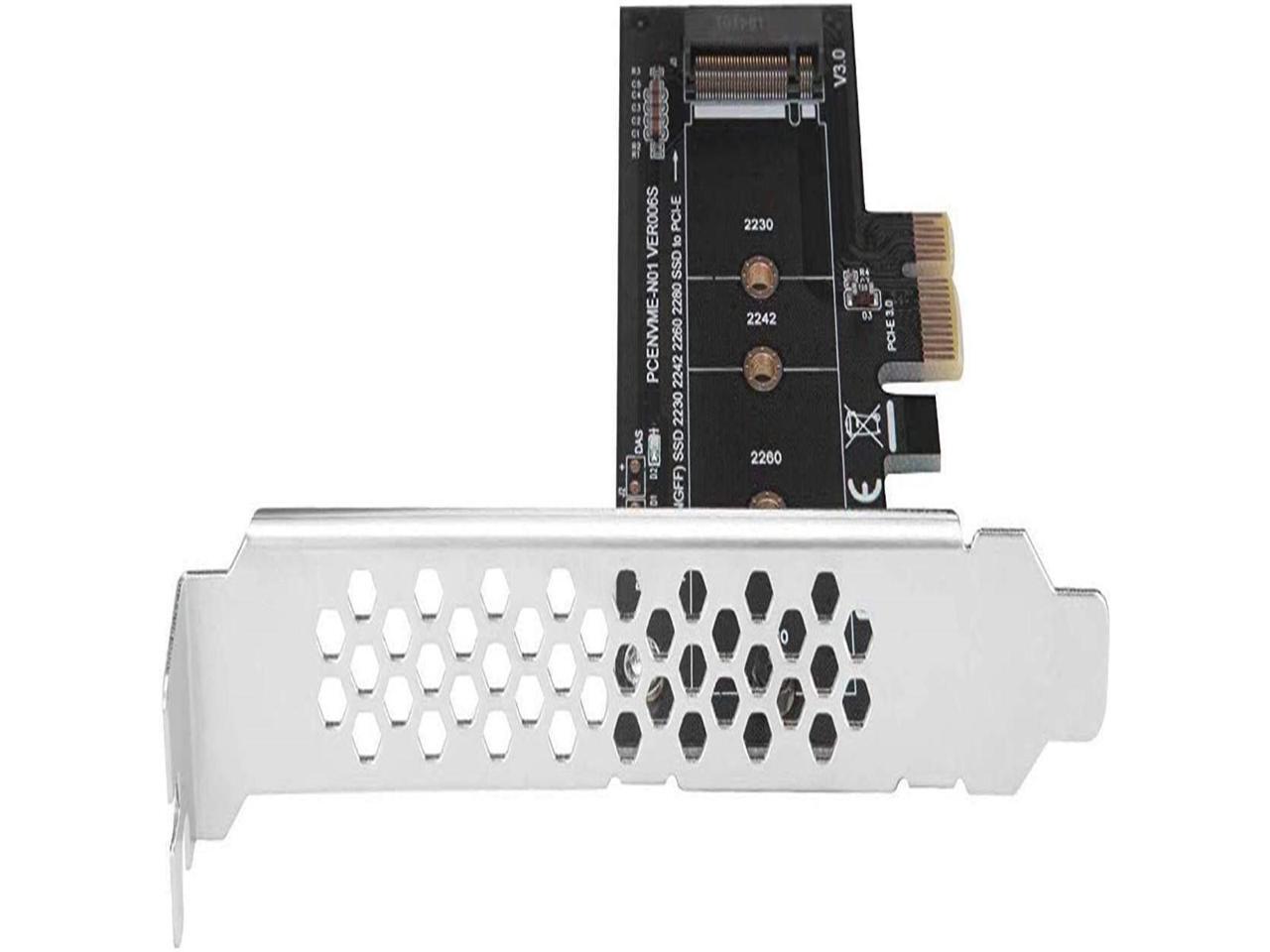 NVME M.2 SSD M Key to PCI-e 3.0 x1 host controller expansion card ...