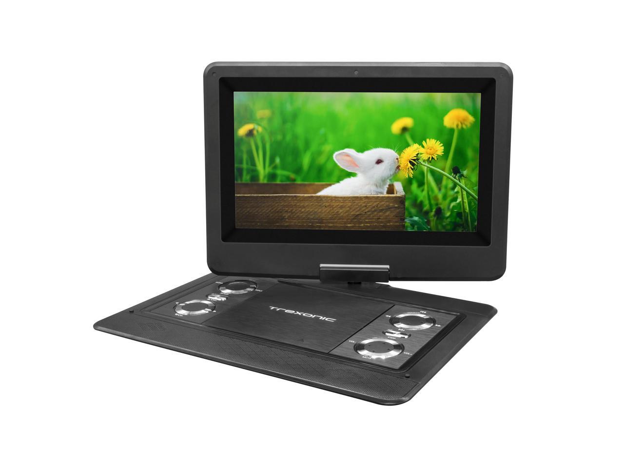 Trexonic 12.5 Inch Portable TV+DVD Player with Color TFT LED Screen and ...