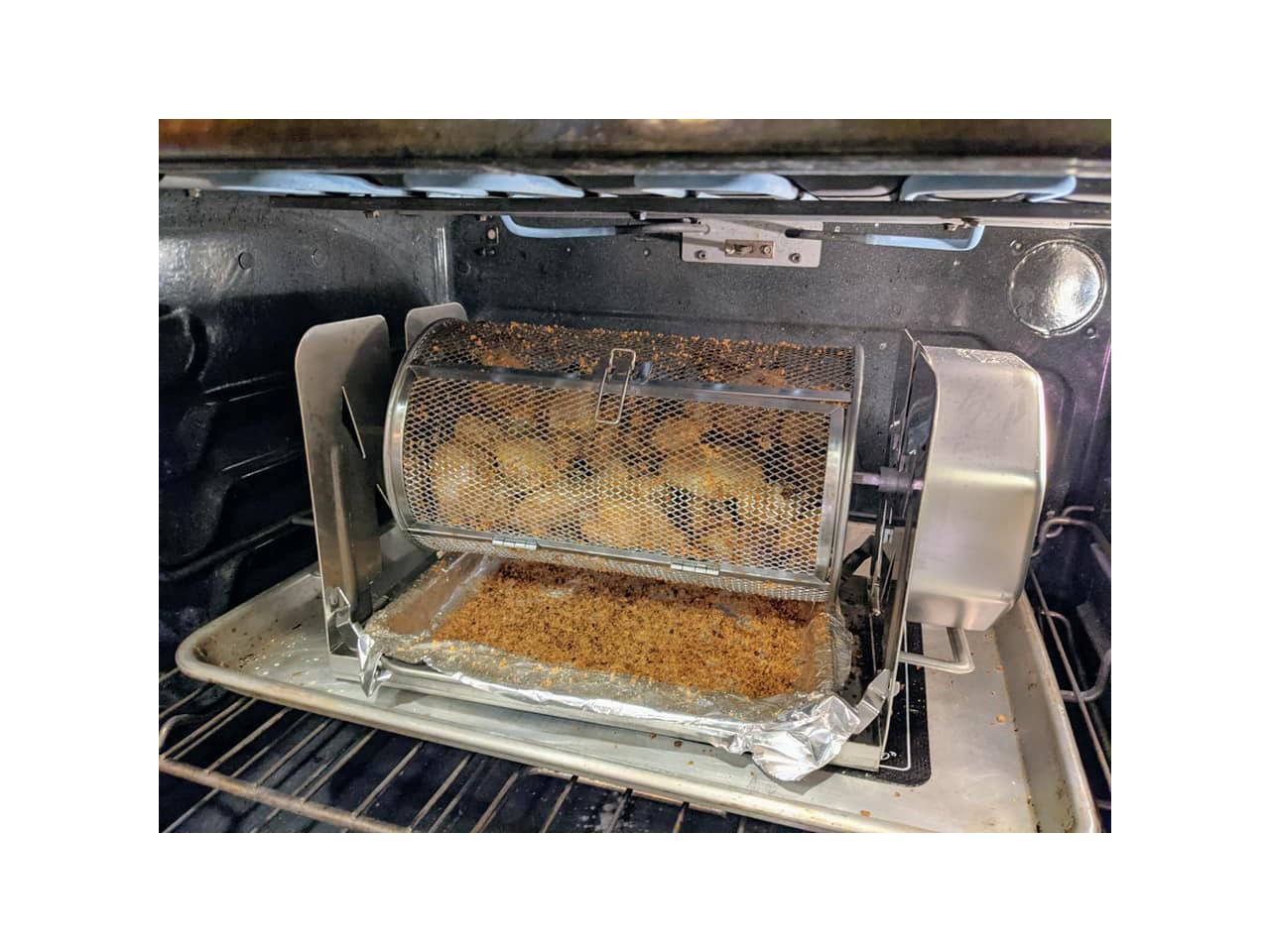 Roto-Q 360 Rotisserie Basket (Round) Grill Accessory Stainless Steel ...