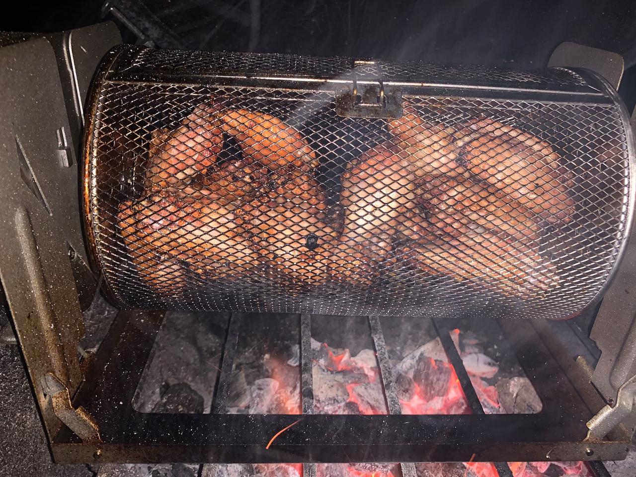 Roto-Q 360 Rotisserie Basket (Round) Grill Accessory Stainless Steel ...