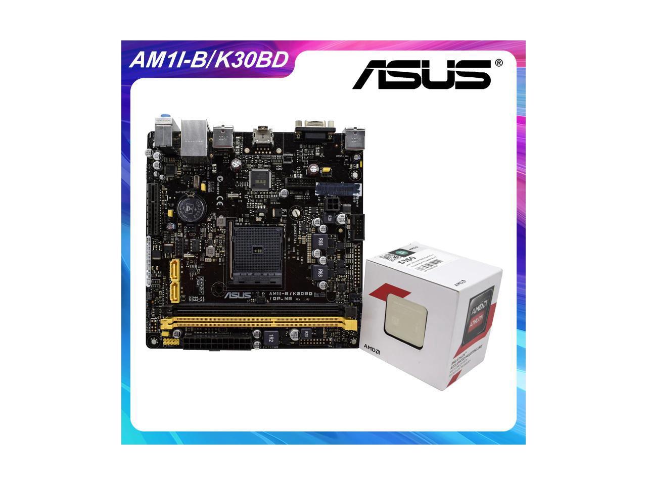 ASUS AM1I-B/K30BD/DP_MB Socket AM1 AMD A320 Desktop PC Motherboard DDR3 ...