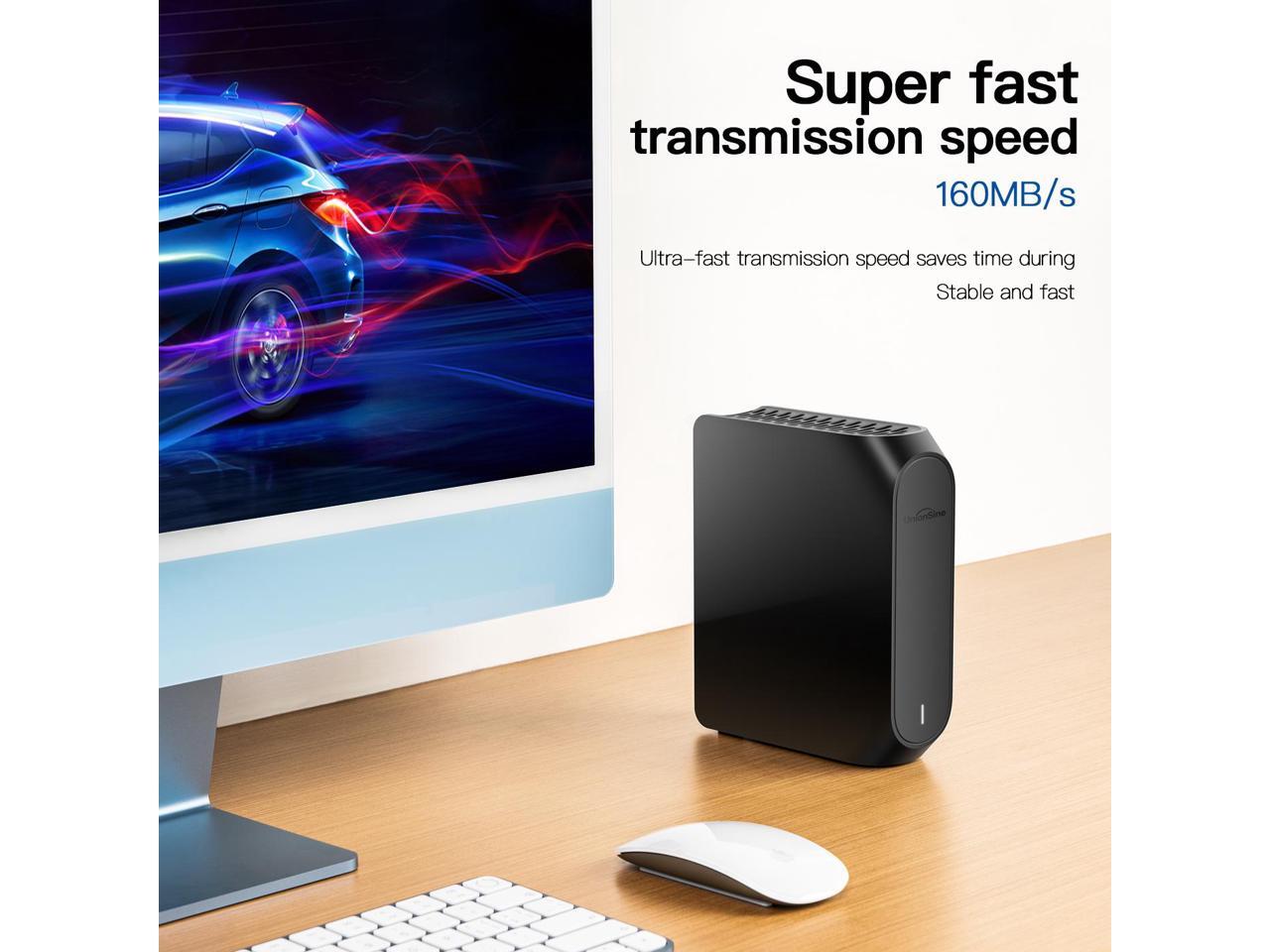 UnionSine 18TB 3.5" External Hard Drive USB3.2Gen2 Type-C HDD Storage ...