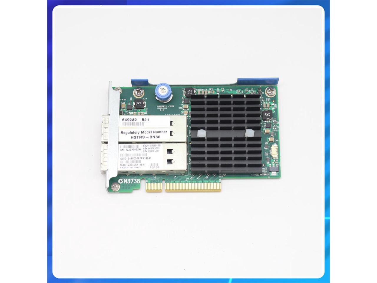 FOR HP InfinBand Dual Port FDR/EN 544FLR QSFP 10/40GB 649282-B21 661686-001 656090-001 Adapter ...