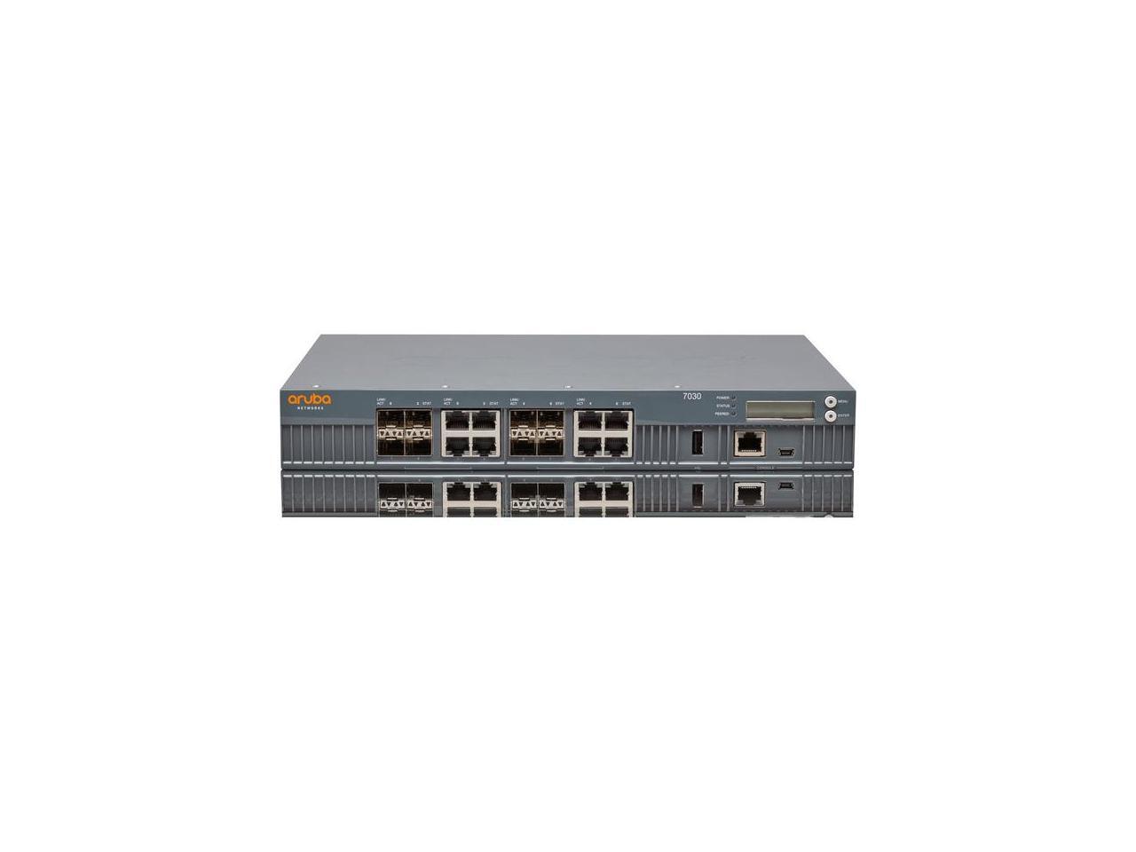 Aruba 7030 (US) 8p Dual Pers 10/100/1000BASE-T/1GBASE-X SFP 64 AP and ...
