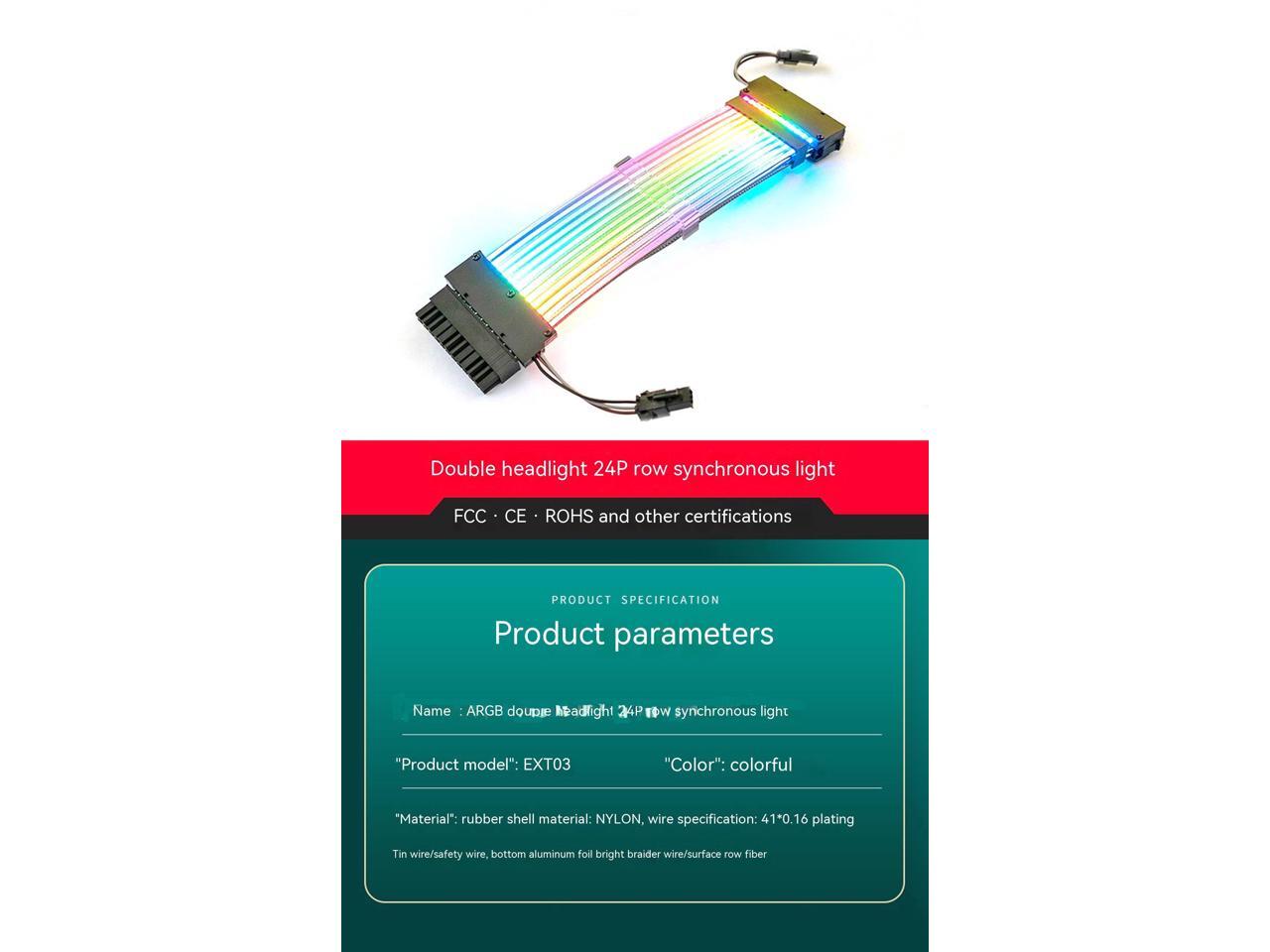 ARGB Power Extension Cable Power Graphics Card Cable,Mainboard ...