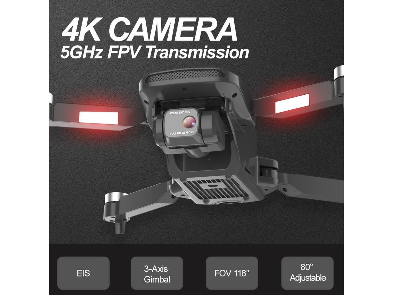 GPS Drone with Camera 4K,3-axis Gimbal, FPV Quadcopter for Adults ...