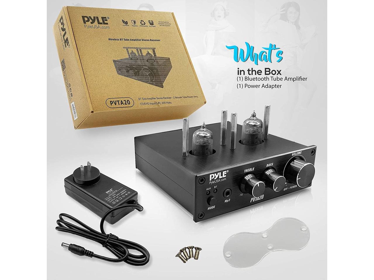 Bluetooth Tube Amplifier Stereo Receiver - 600W Home Audio Desktop ...