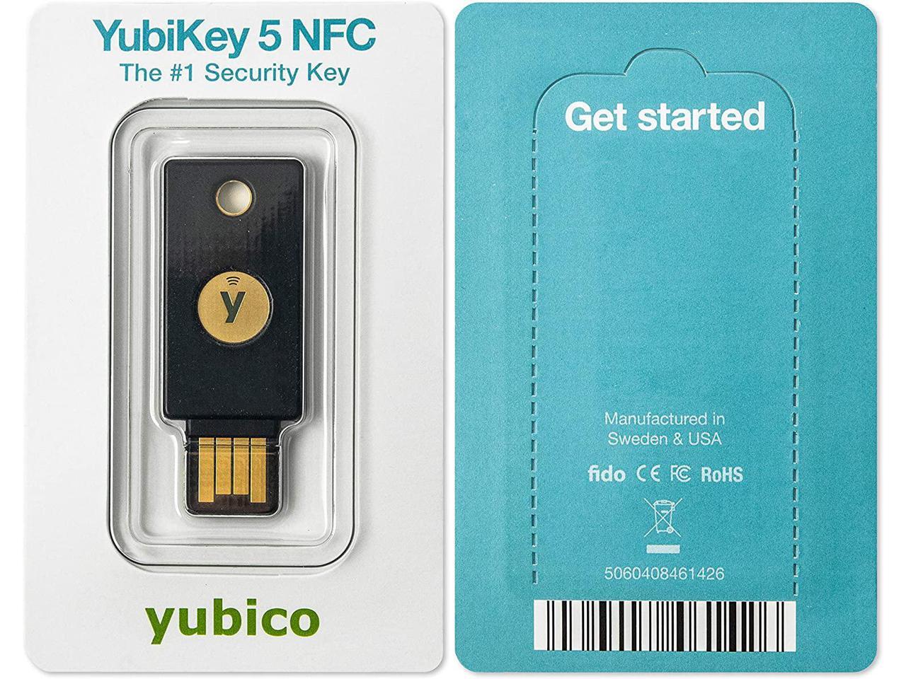 Yubico Security Key, YubiKey 5, NFC Login, U2F, FIDO2, USB-A Ports ...