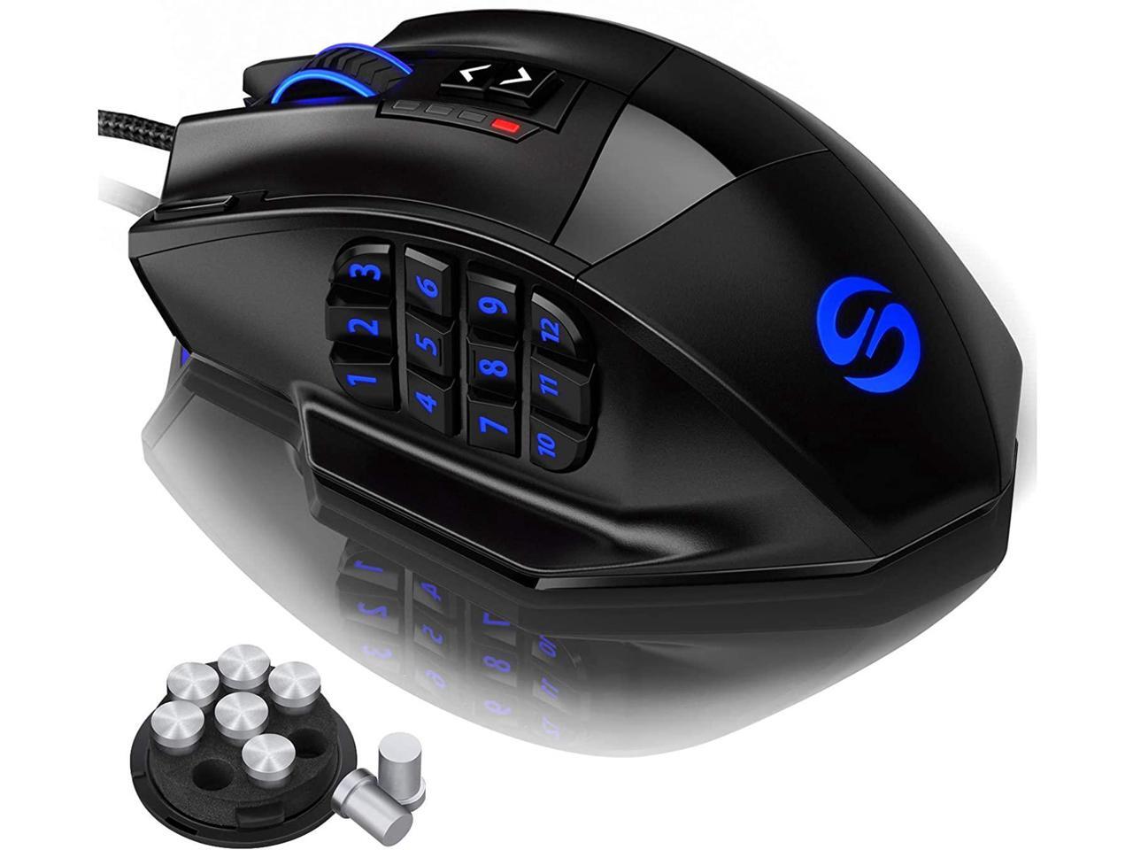 UtechSmart Venus RGB Gaming Mouse, Wired 16400 DPI High Precision Laser ...