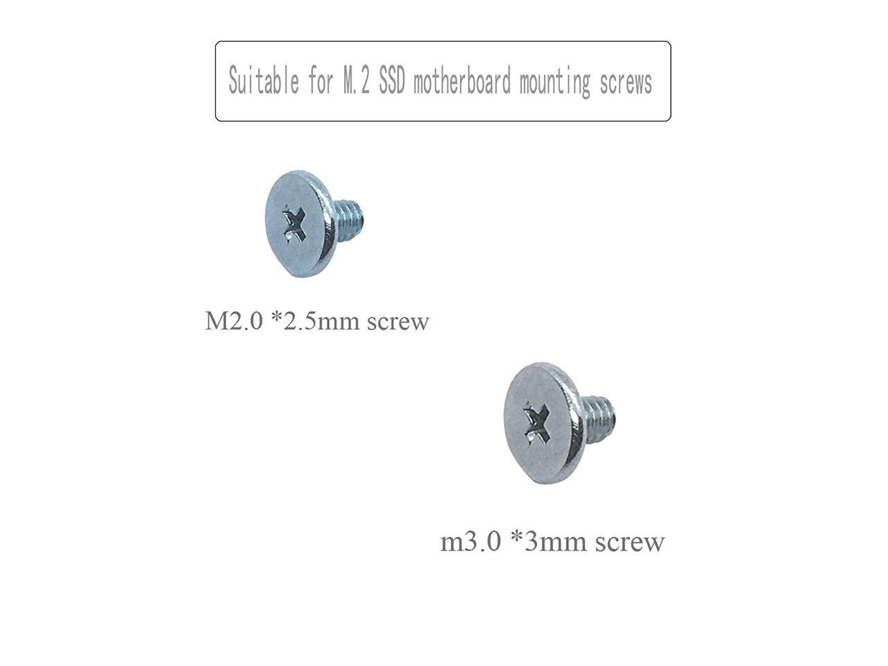 16pcs M2 2280SSD Screws Kit , PCIe NVMe M.2 SSD Mounting Screws ...