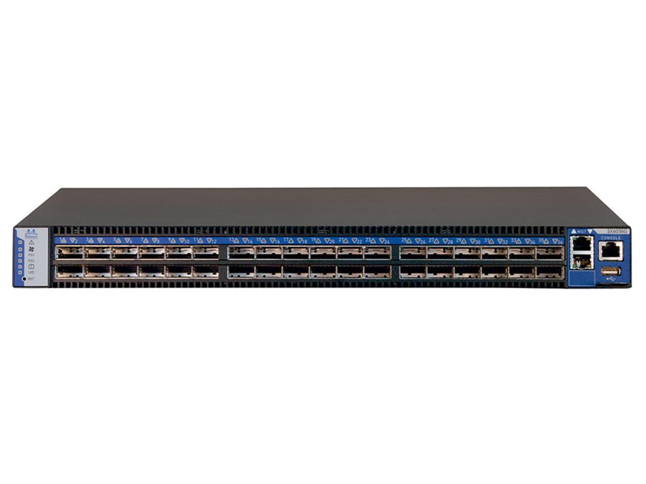 Mellanox SX6036 36-Port 56GB/s FDR InfiniBand 40Gb/s SFP FDR Managed ...