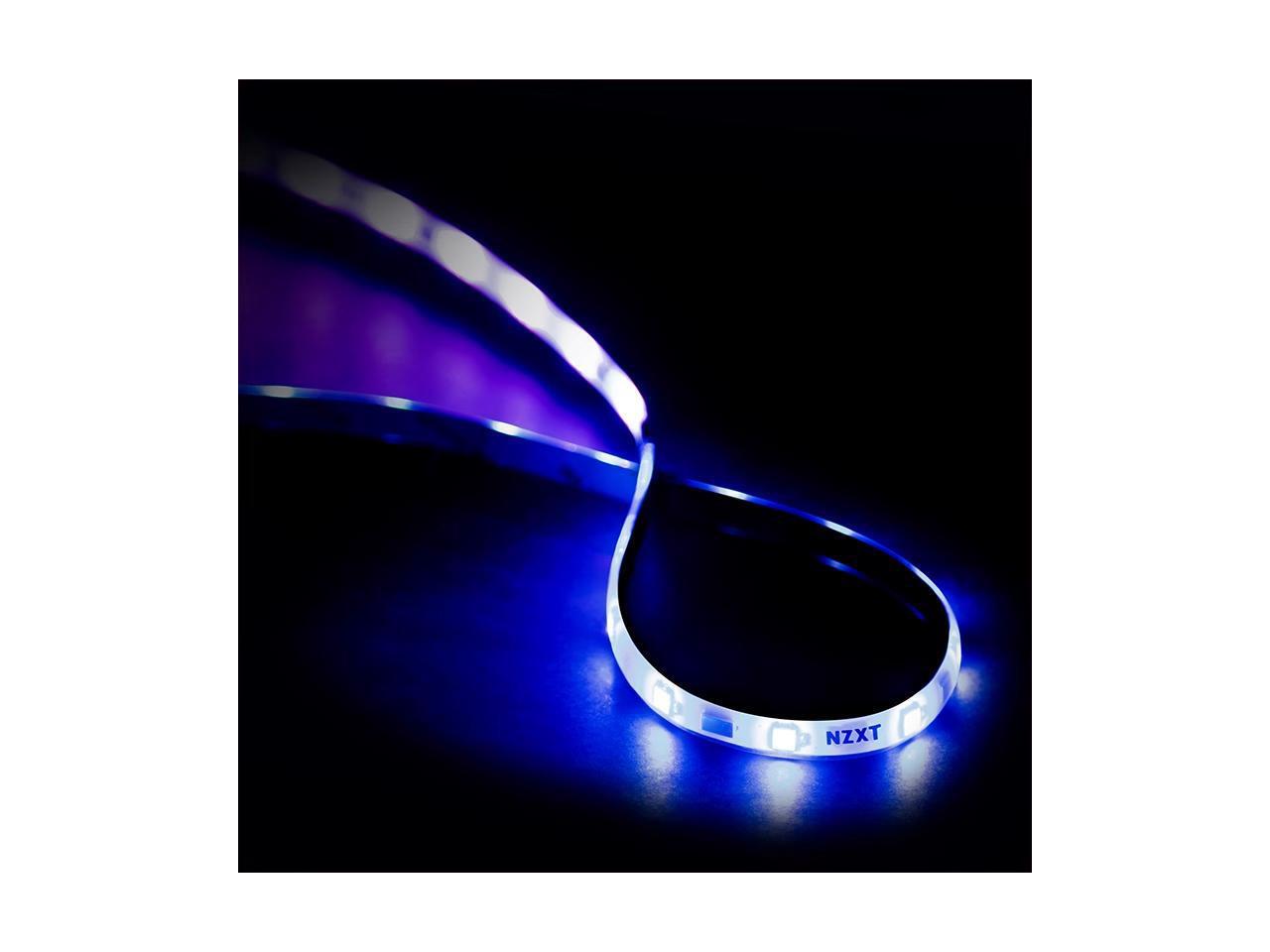 NZXT LED Strips - 2 x 300mm ARGB LED Lighting Strips - HUE+ Extension ...
