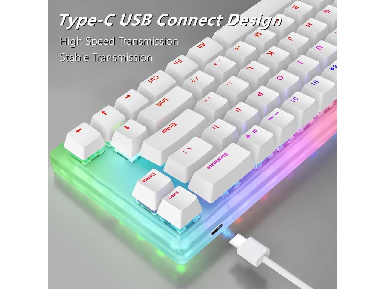 Womier K66 60% Mechanical Keyboard, Hot Swappable Wired RGB Backlit Keyboard, Gateron Switch ...