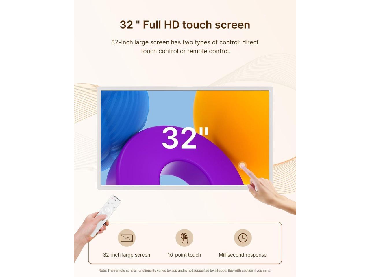 32" Standbyme 1080p Portable Monitor with Incell Touch Screen, Android ...