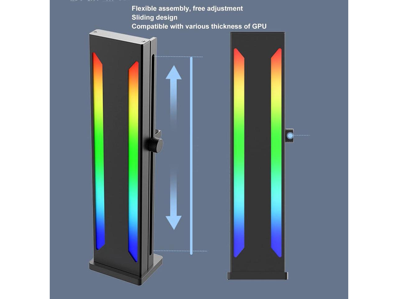 RGB GPU Support Bracket, Magnetic Base Graphics Card GPU Brace Support ...