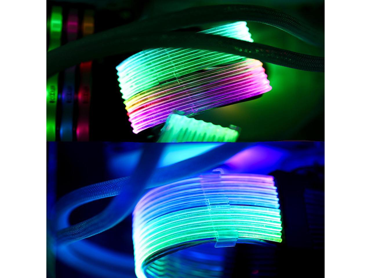 PANO-MOUNTS ATX 24Pin Power Supply Extension Cable Kits RGB PSU Cable ...