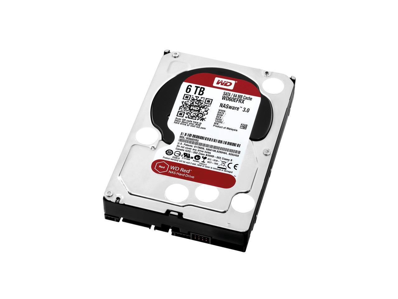 Refurbished: WD60EFRX-68L0BN1 - Western Digital Red 6TB 5400RPM SATA ...