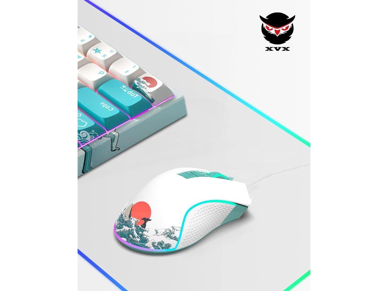 XVX G705 Wired Gaming Mouse, RGB Backlit PC Gaming Mouse with ...
