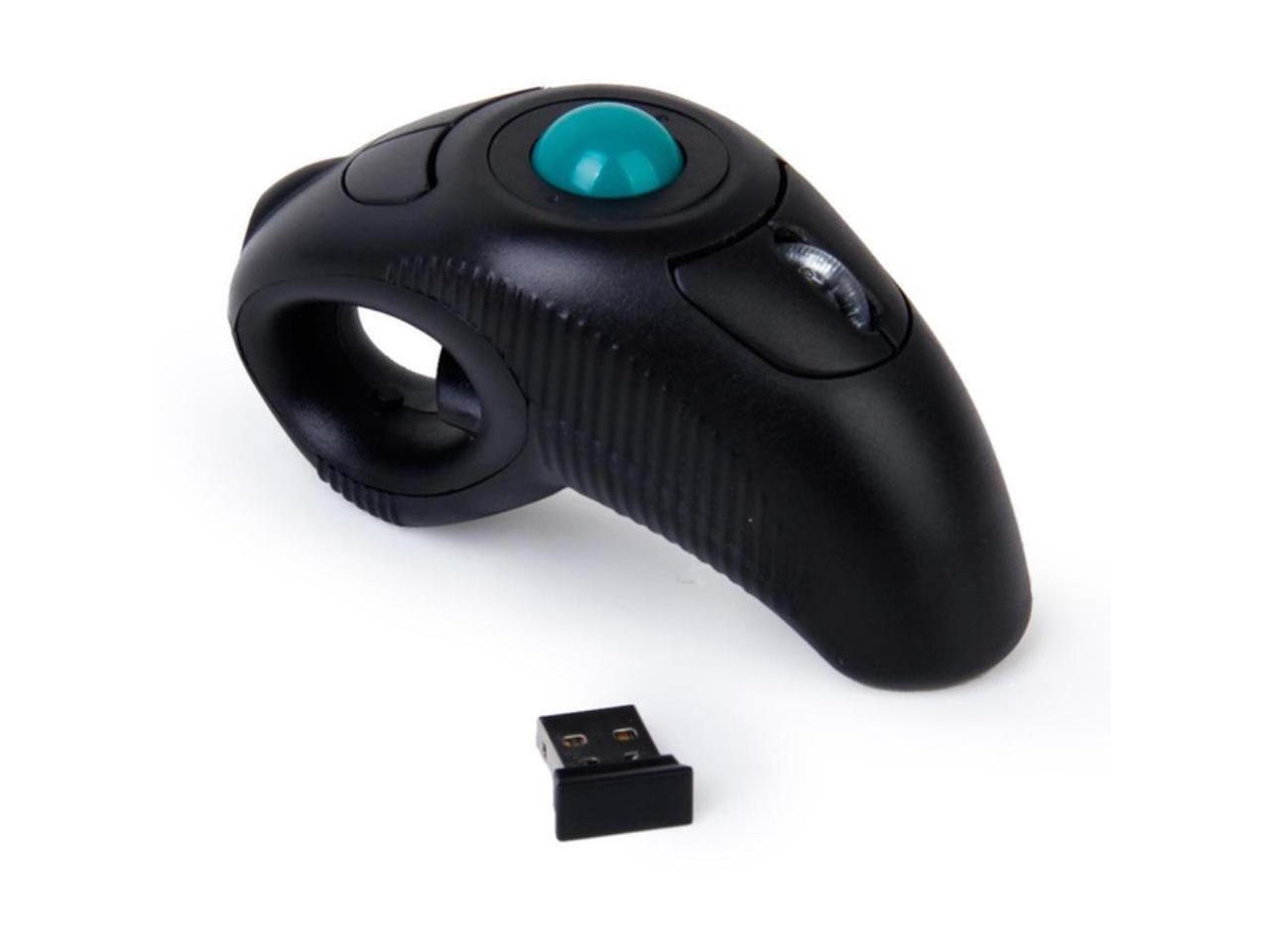 Digital 2.4GHz Wireless Trackball Mouse Ergonomic Design Finger Using ...