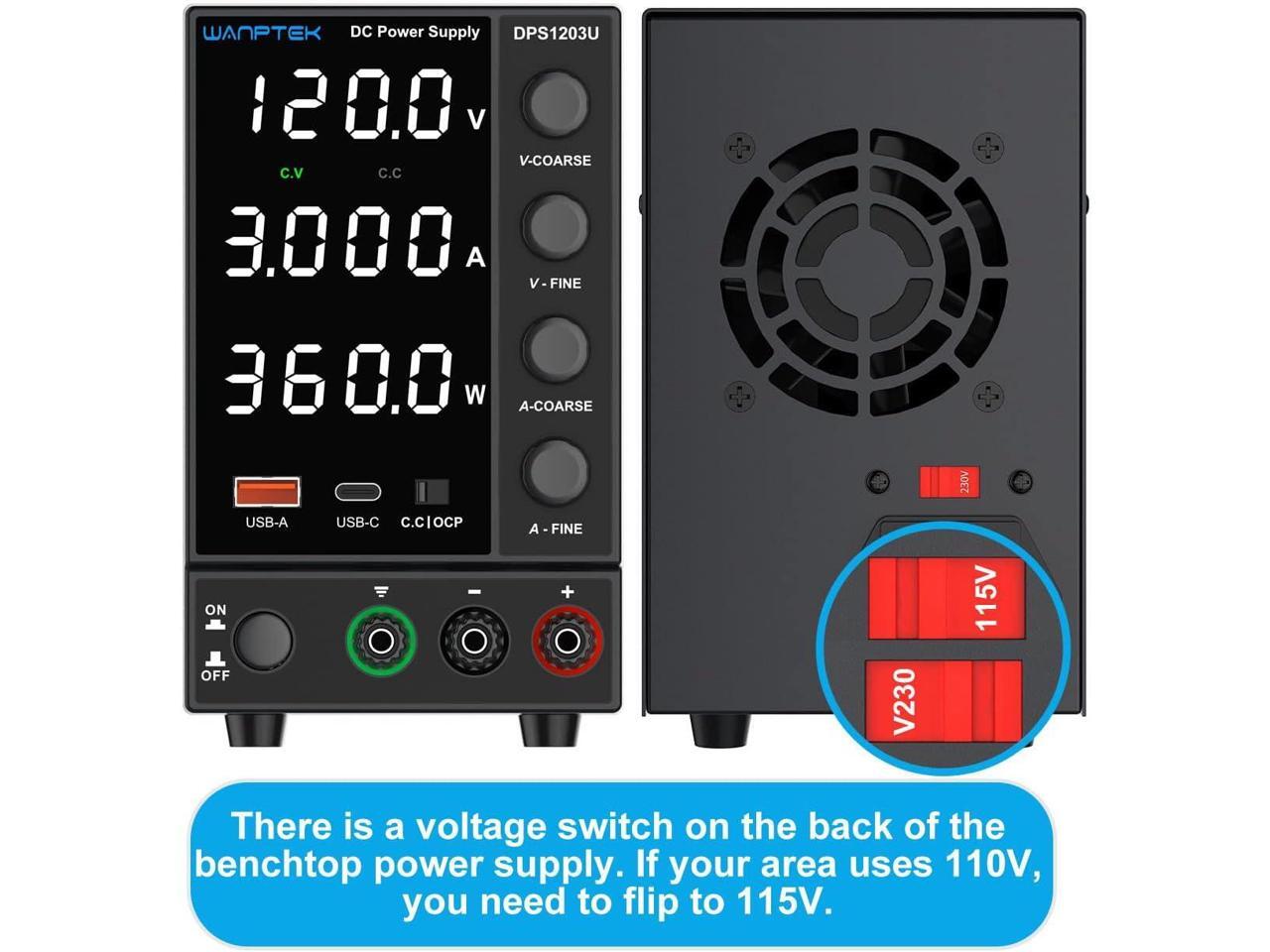 DC Power Supply Variable, Adjustable Switching Regulated Power Supply ...