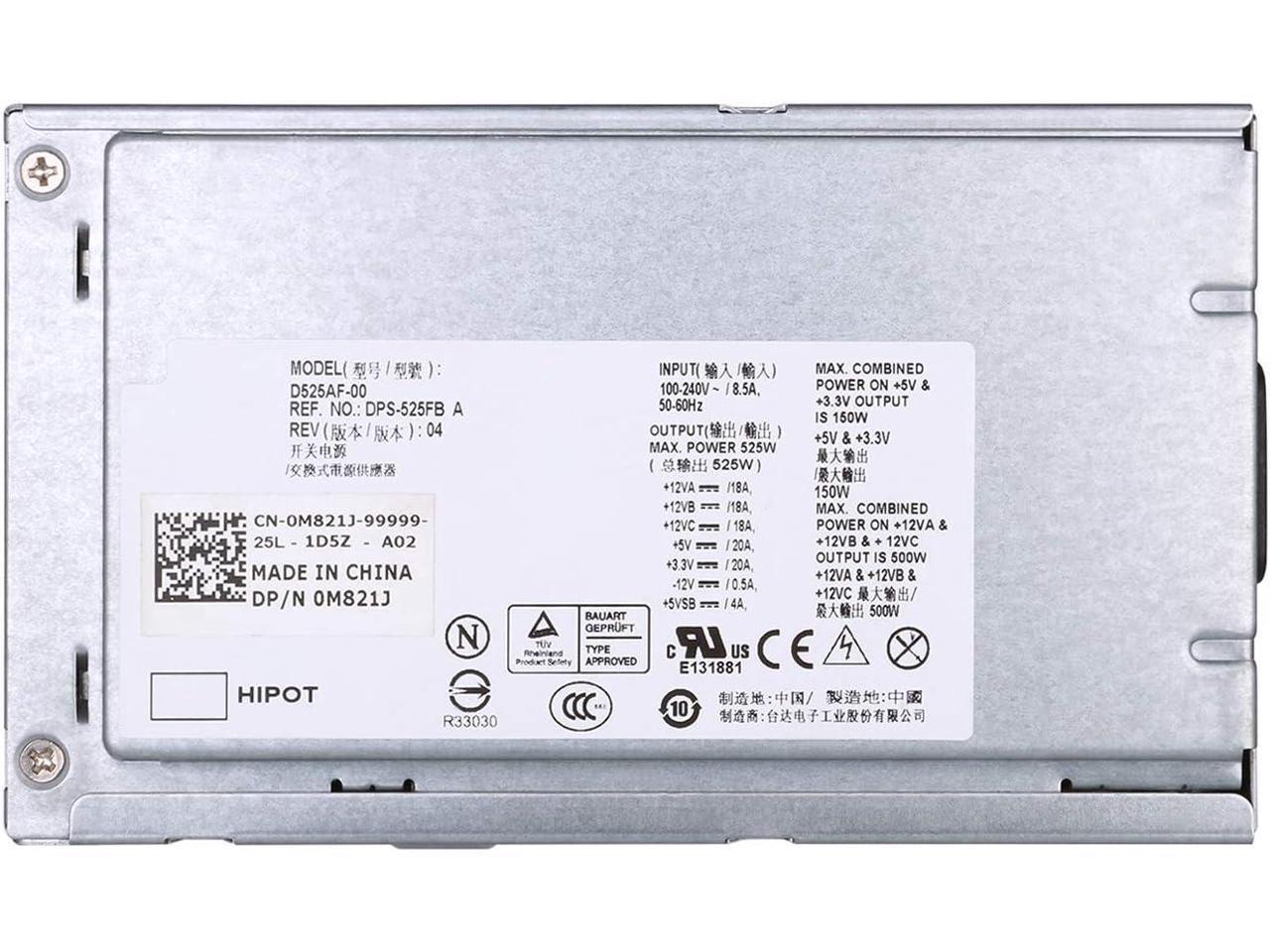Li-SUN D525AF-00 525W Power Supply w/Cables Compatible with Dell ...
