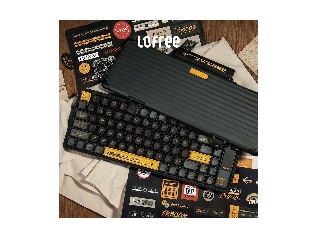 Lofree 84 Keys BT Retro Wireless Keyboard Portable Mechanical Keyboard ...