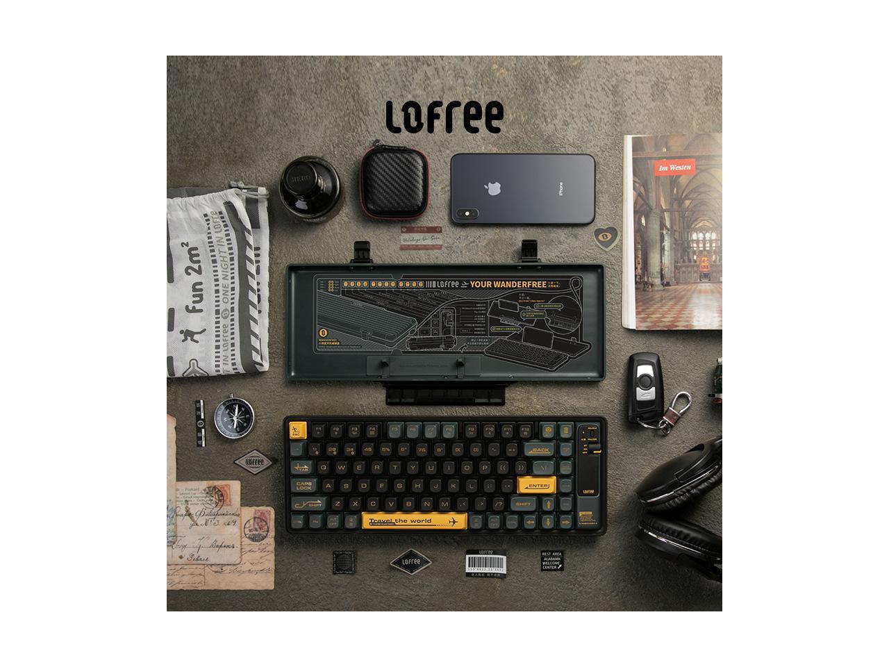 Lofree 84 Keys BT Retro Wireless Keyboard Portable Mechanical Keyboard ...