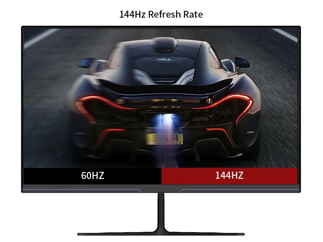 LGLO 24" 1920 x 1080 144Hz Gaming Monitor with Built-in Speakers and ...