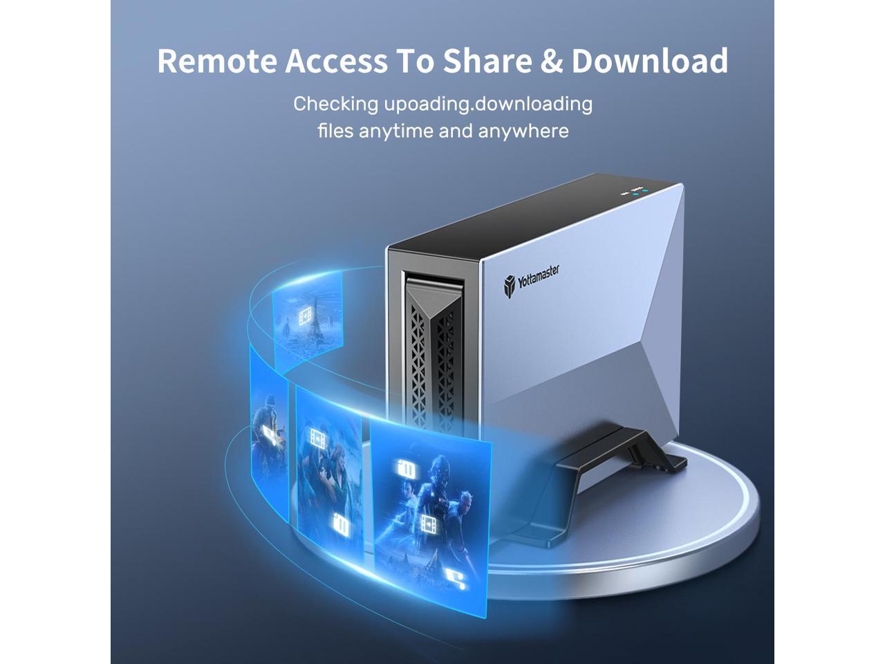 Yottamaster NAS 20TB Network Attached Storage Personal Cloud Storage 2. ...