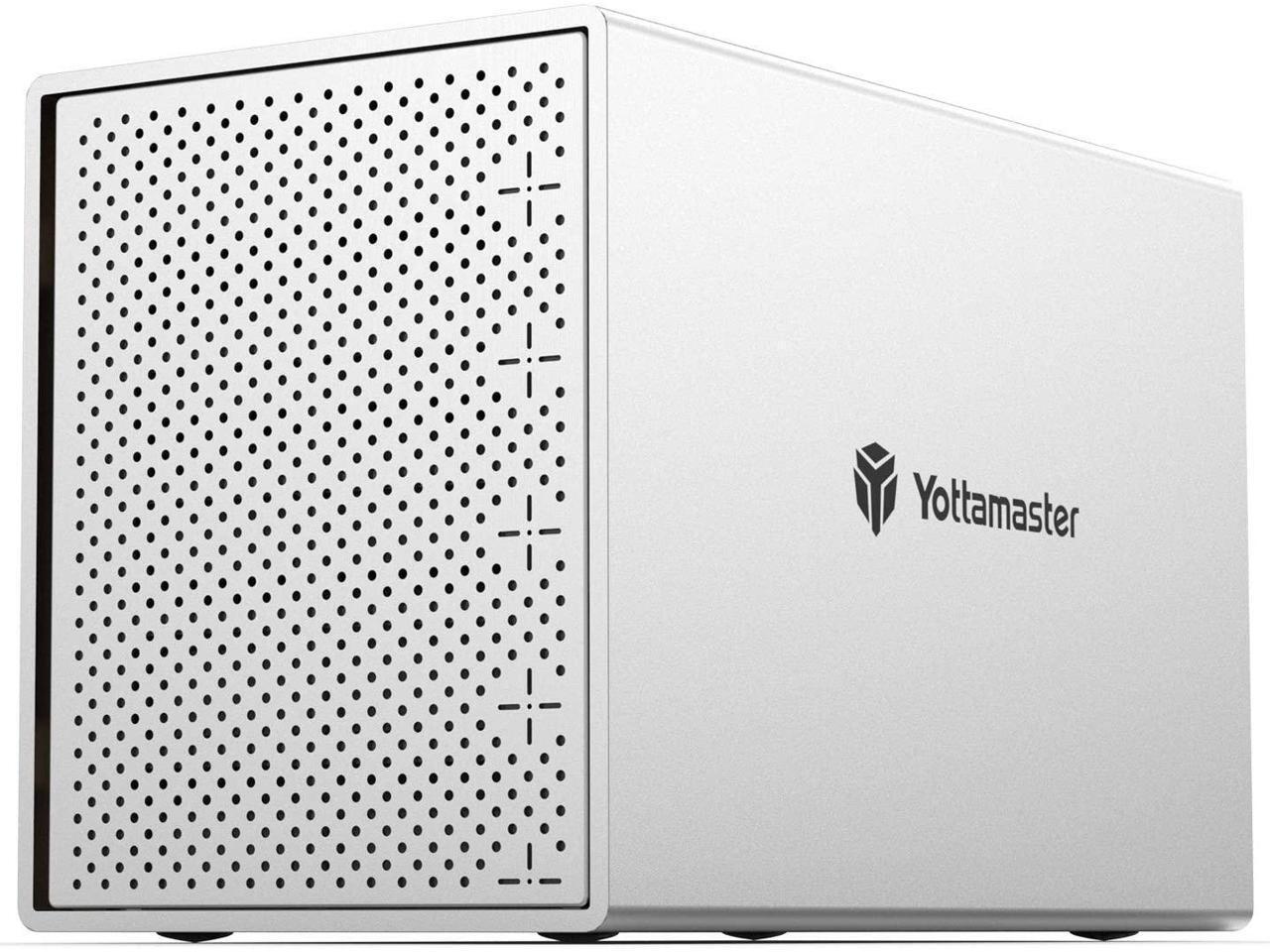 Yottamaster 5 Bay RAID External Hard Drive Enclosure, Aluminum USB RAID ...