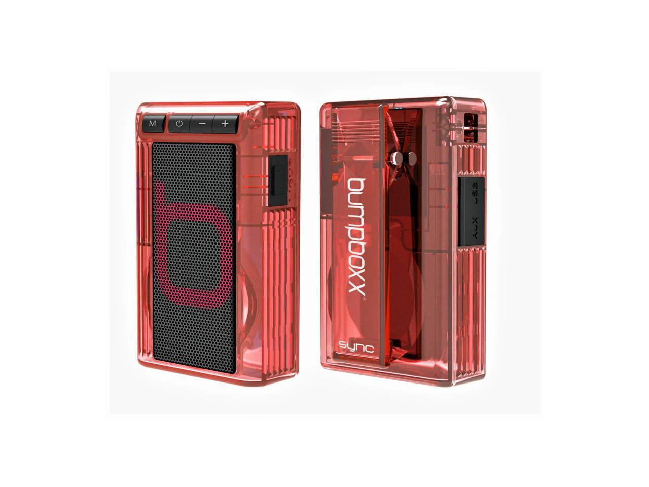 Bumpboxx Retro Pager Beeper Portable Bluetooth Speaker in Clear Red ...