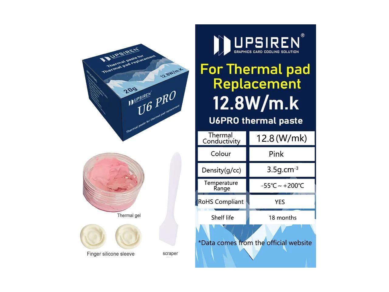 UPSIREN U6 PRO Thermal Putty For VGA GPU IC Processor Rapid Cooling Thermal Pad Replacement Heat ...