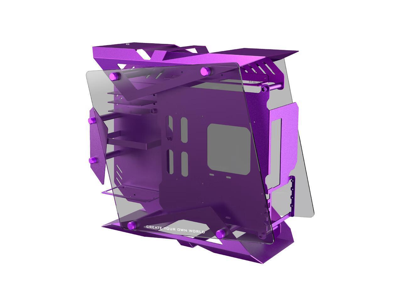 Zeaginal ZC-22 Purple ATX Mid Tower Computer Case,Support 360mm ...